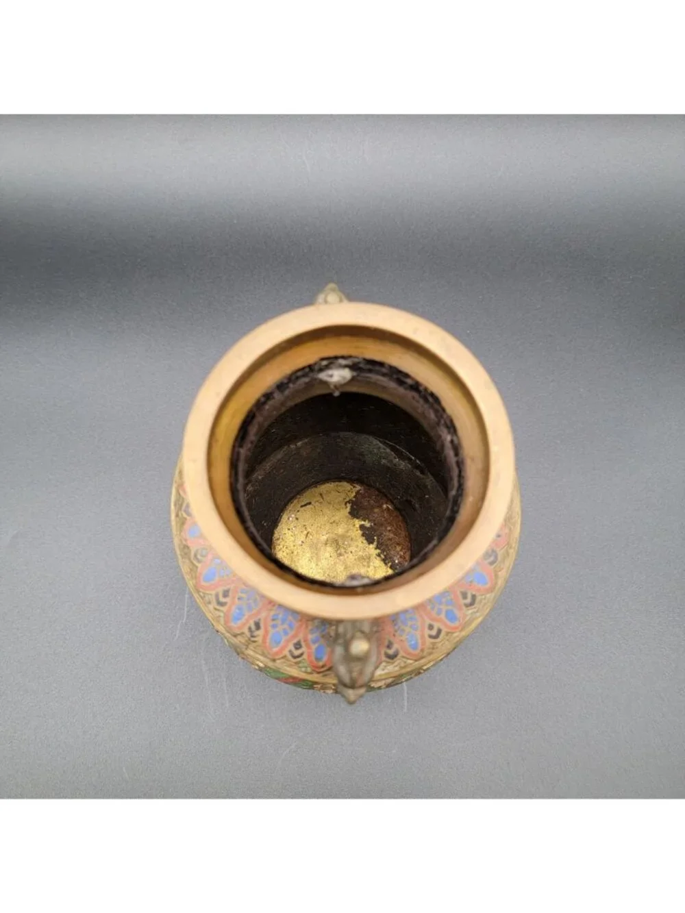 Accents | Antique Japanese Champleve Bronze Vase With Dragon Head ...